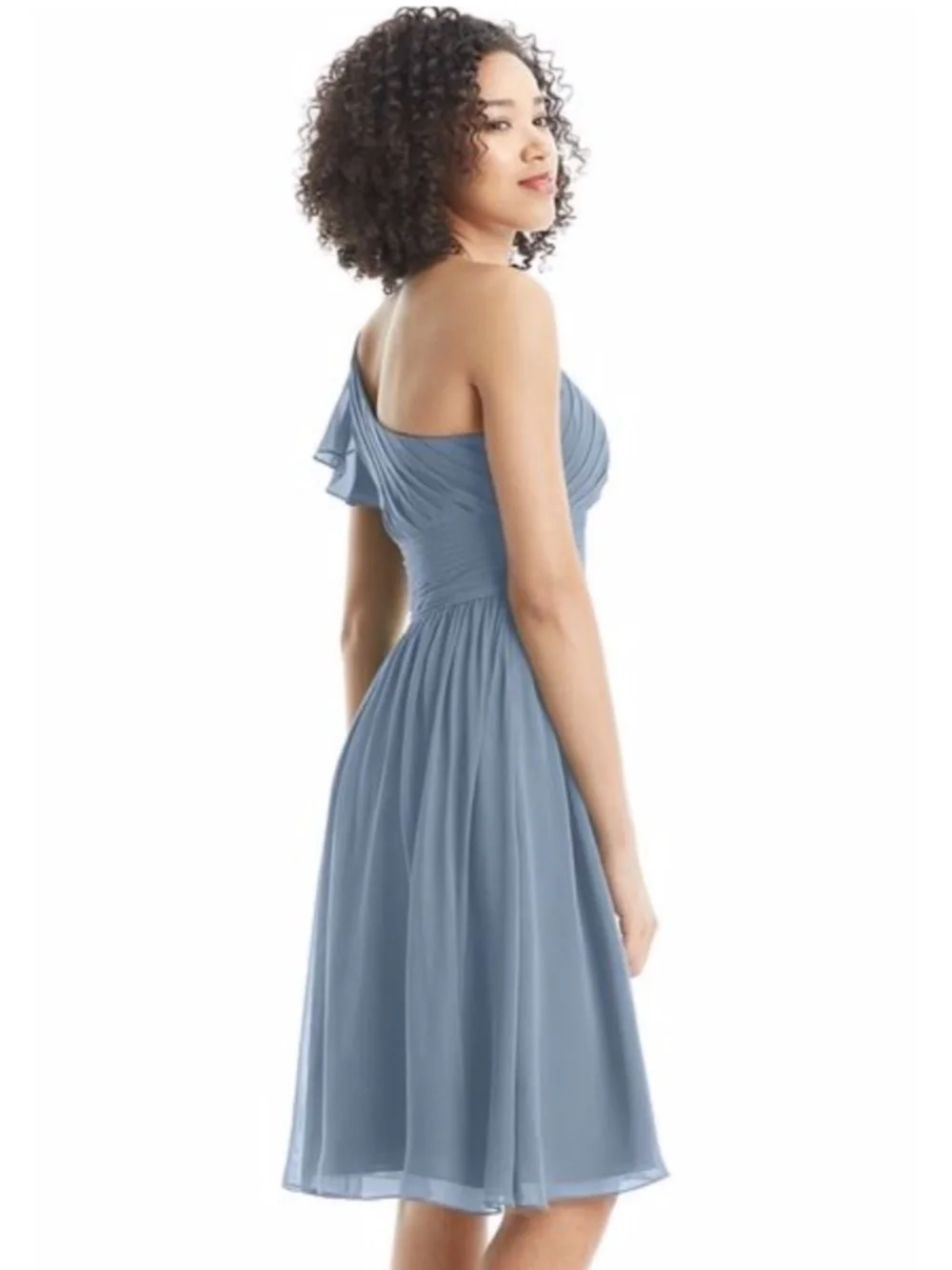 Azazie | Dresses | Azazie Carly Dress Dusty Blue 6 | Poshmark